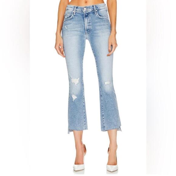 Jeans | Mother Insider Crop Step Fray In Love In A Boat | Poshmark